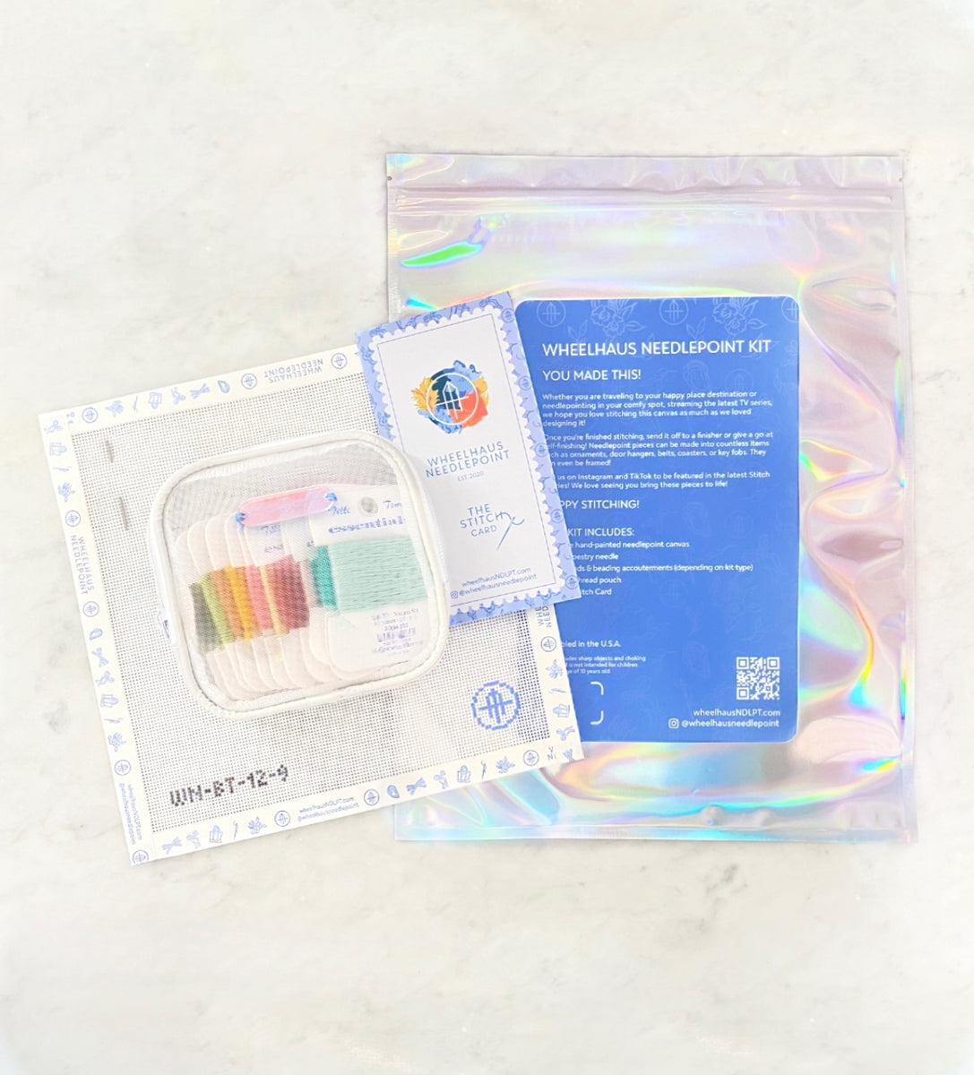 Preppy Madras – Wheelhaus Needlepoint