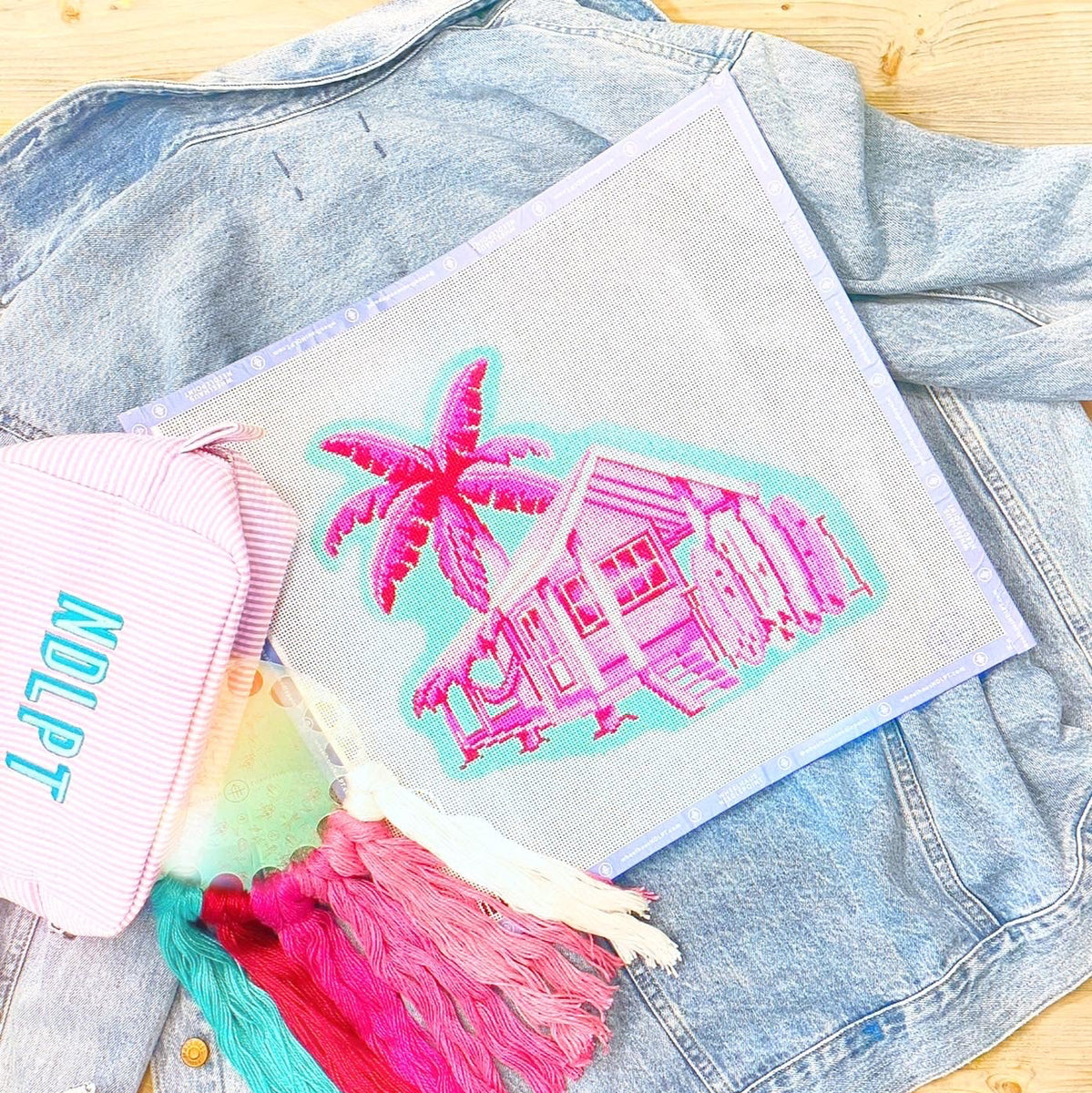 Surf Bungalow-Large – Wheelhaus Needlepoint