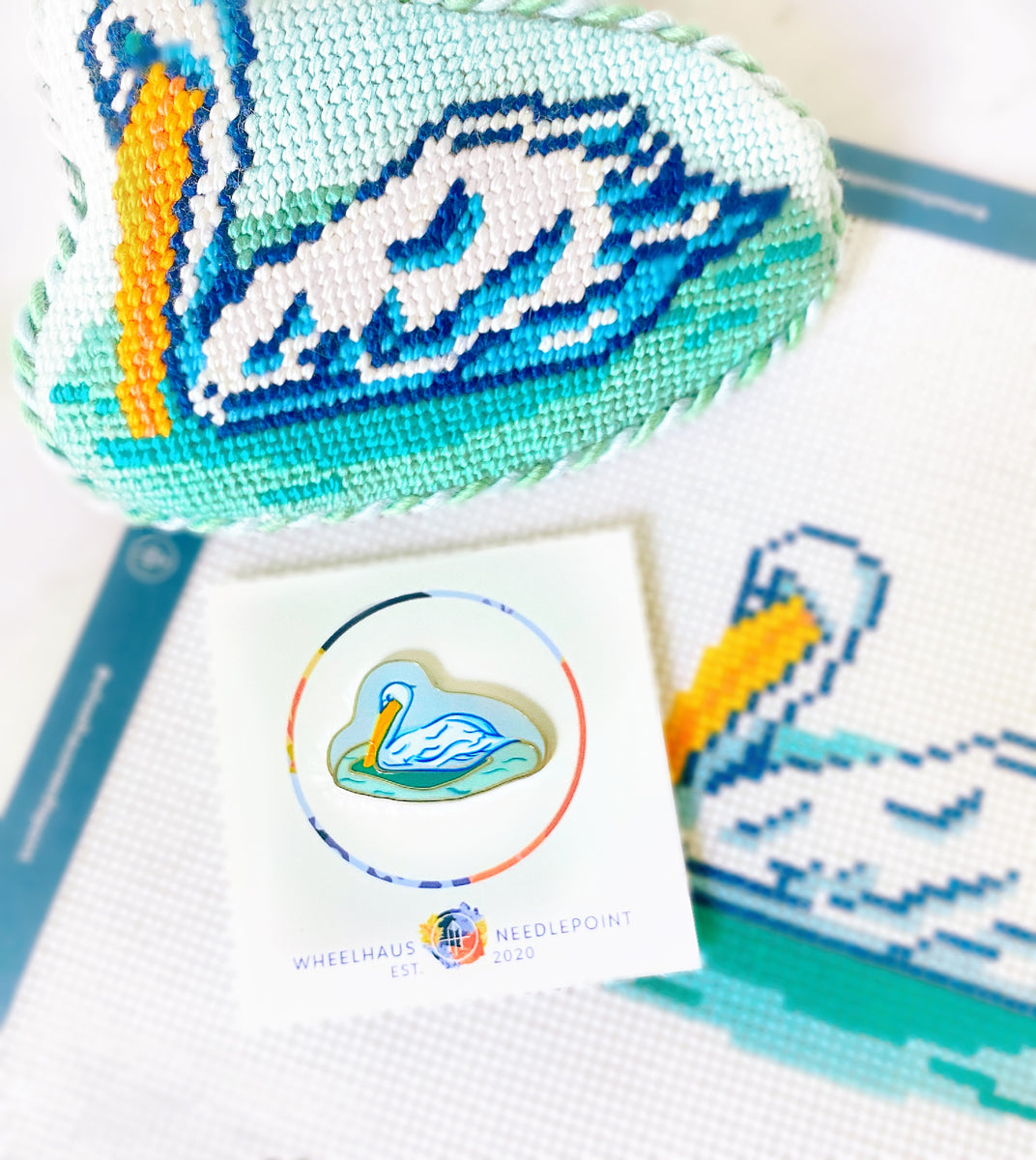 Pelican Needle Minder – Wheelhaus Needlepoint